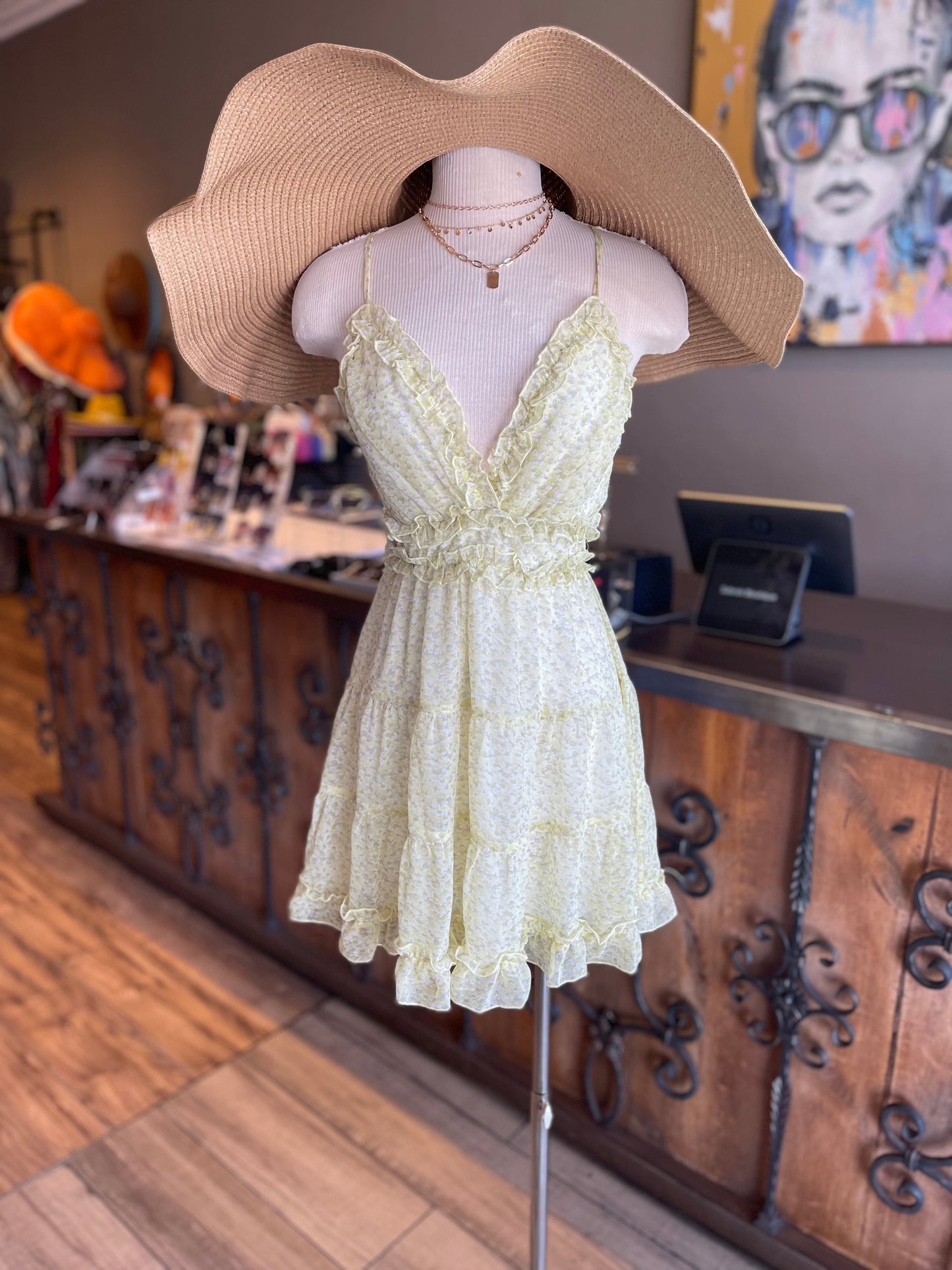 Thin Strap Floral Mini Dress – Sabrak Boutique